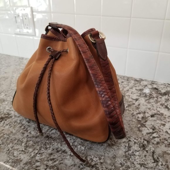 Fossil | Bags | Fossil Leather Drawstring Hobo Shoulder Bag | Poshmark